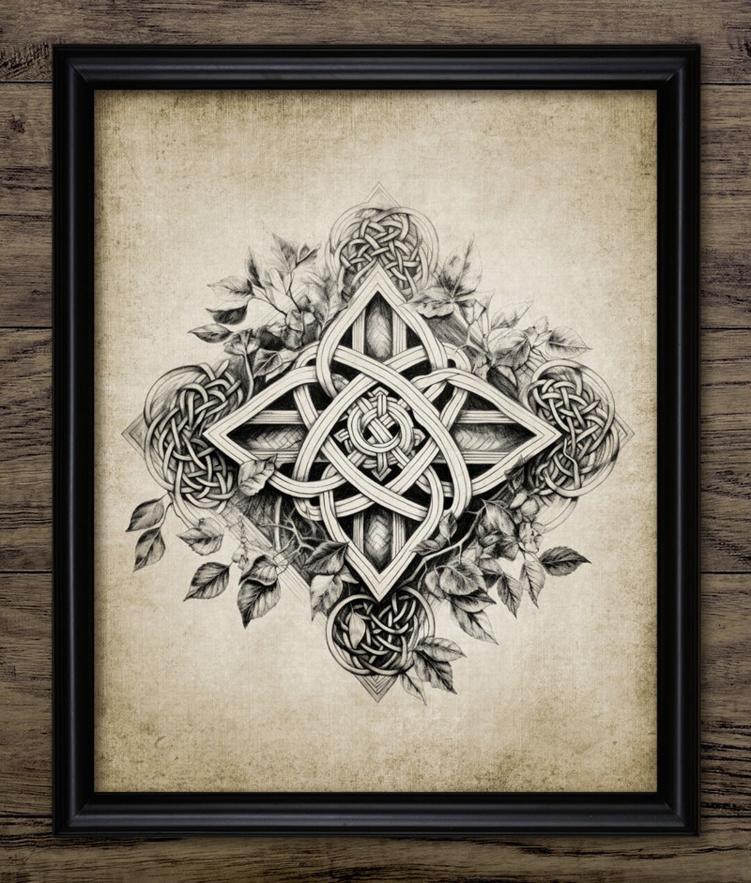 Celtic Pattern Wall Art, Printable Celtic Knot, Sabbats, Solstice ...
