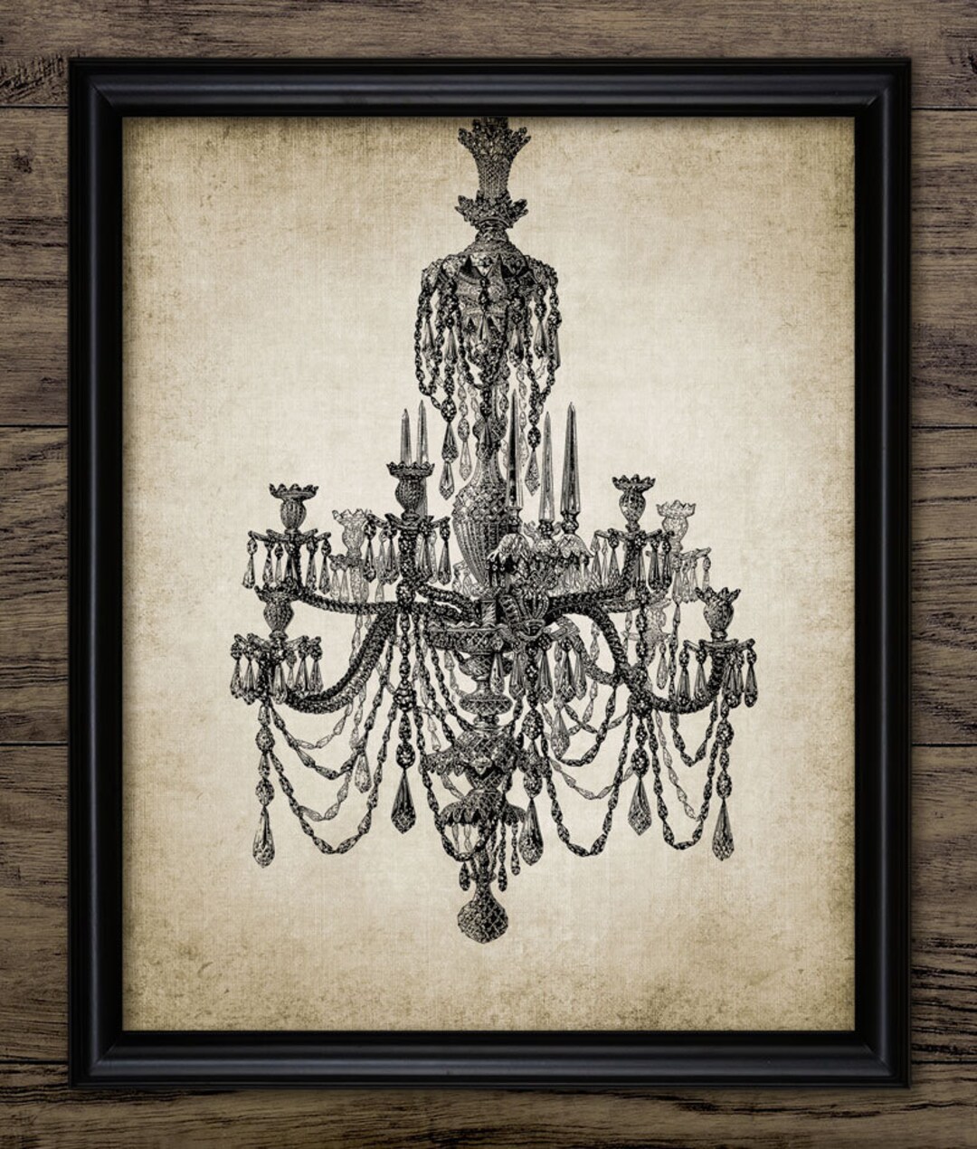 Vintage Chandelier Wall Art, Printable Home Art, Chandelier Design ...