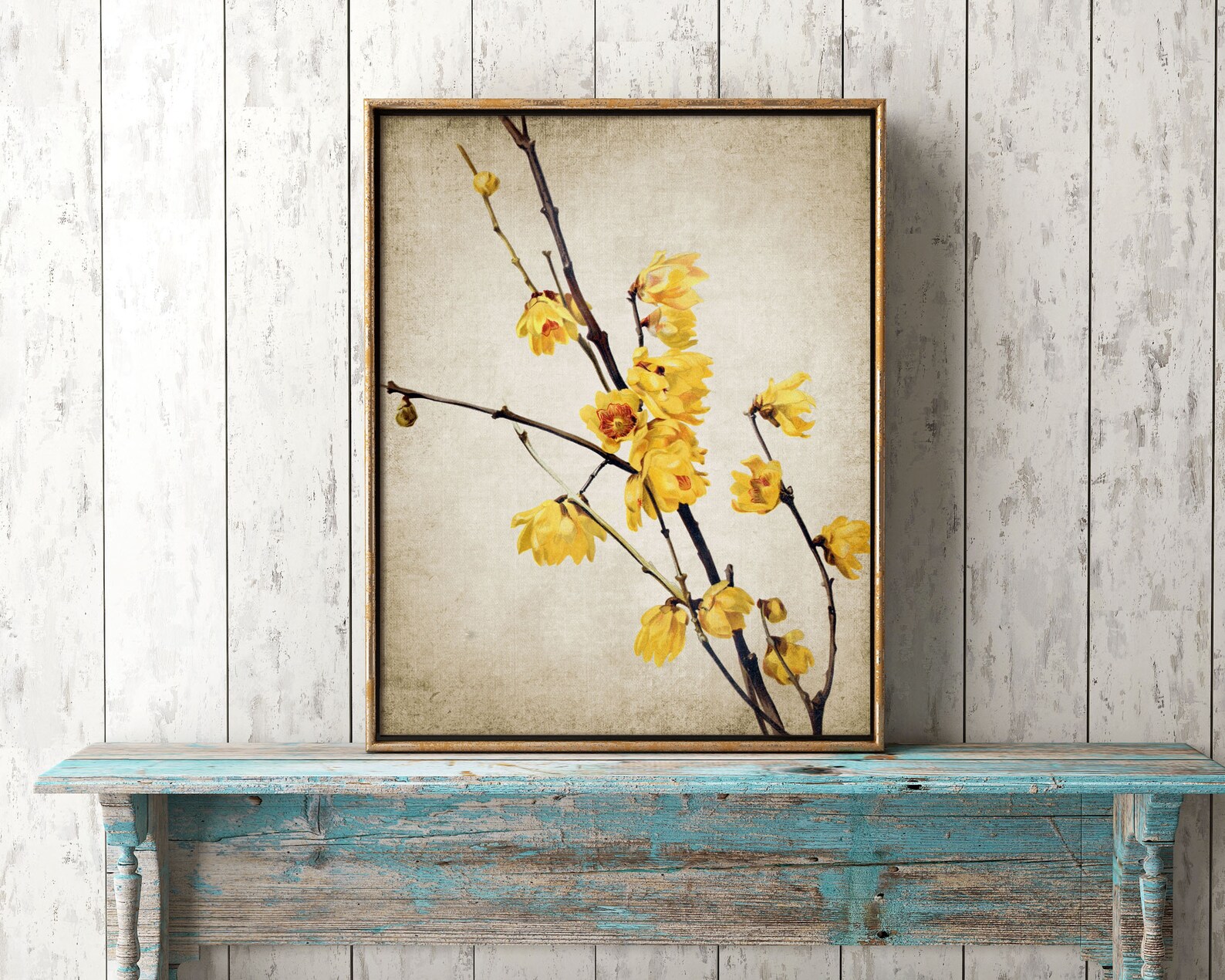 Yellow Flowers Art Print Yellow Flower Decor Tree Blossom - Etsy