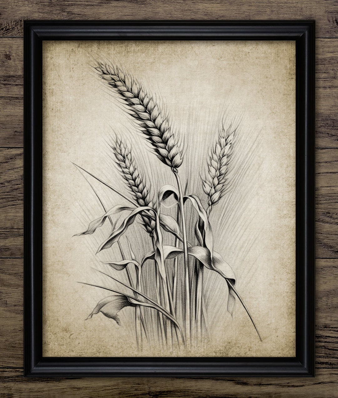 Wheat Wall Art, Printable Farming, Agriculture, Cereal Crop, Farmer ...