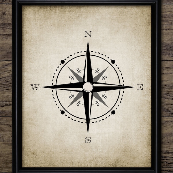 Compass Wall Art - Etsy