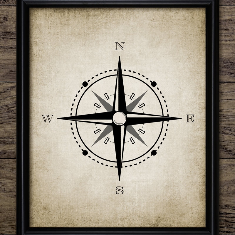 Compass Wall Art - Etsy