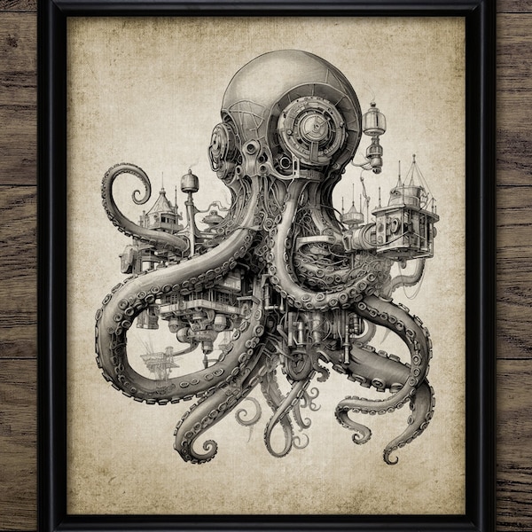 Steampunk Octopus - Etsy