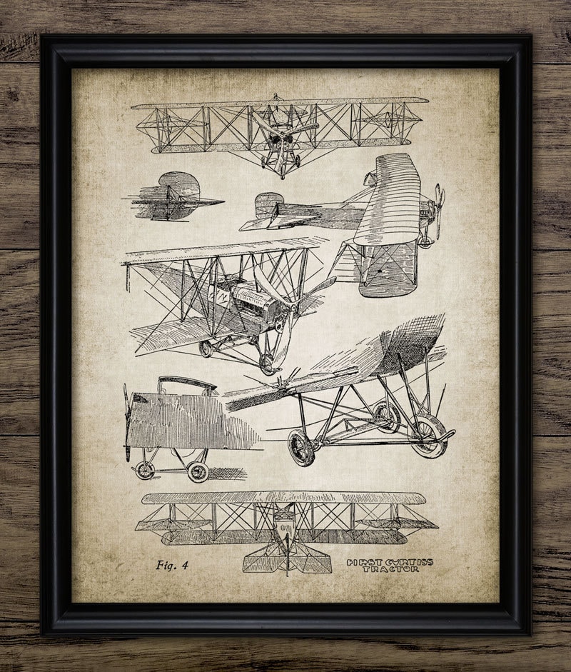 Biplane Wall Art Printable Biplane Aeroplane Aircraft - Etsy