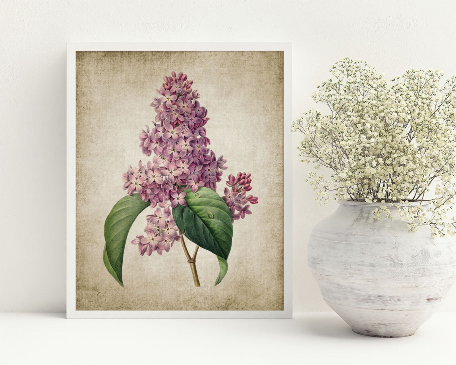 Lilac Flower Wall Art Print Rustic Wall Decor Lilac Tree - Etsy UK