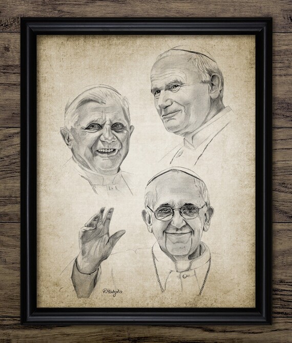 Pope John Paul Ii Drawing