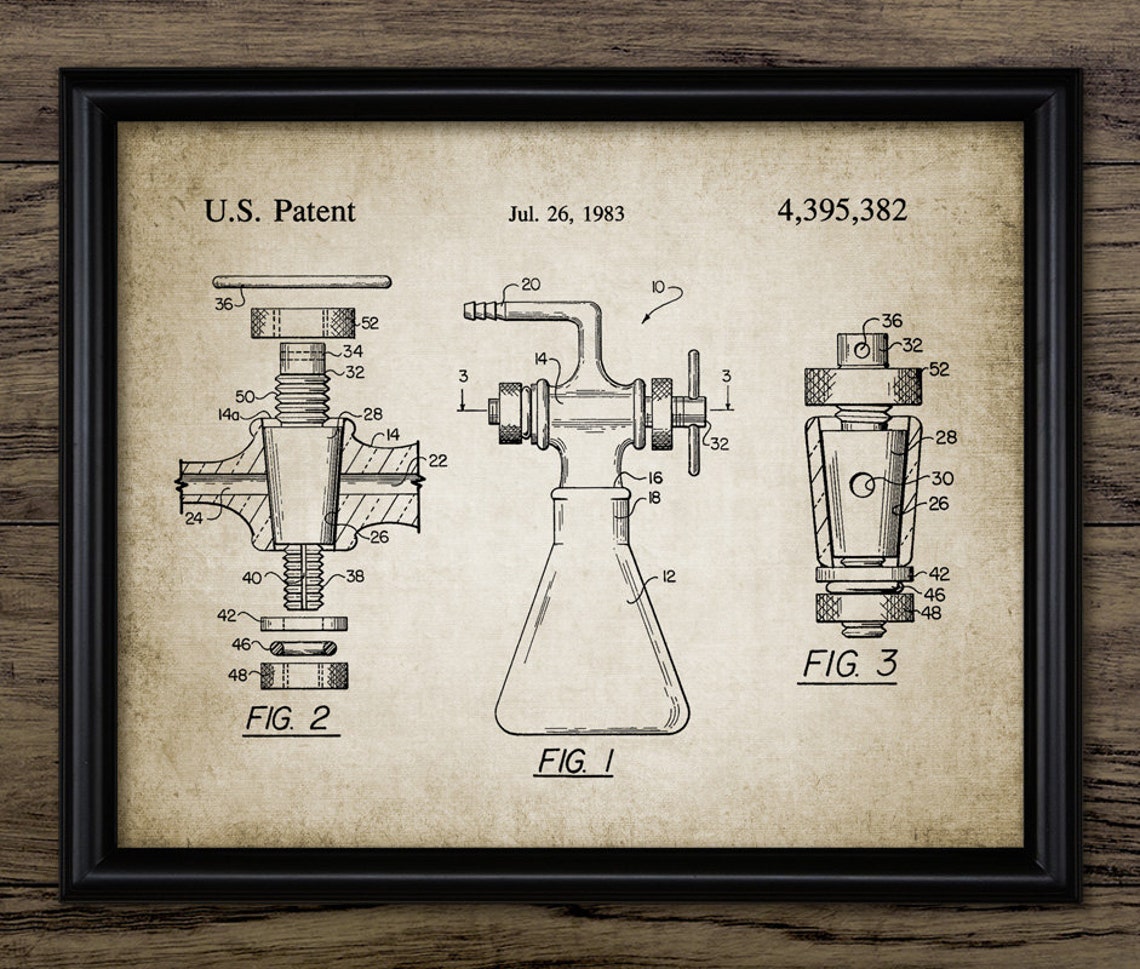 Chemistry Equipment Patent Print - Laboratory Equipment Design ...