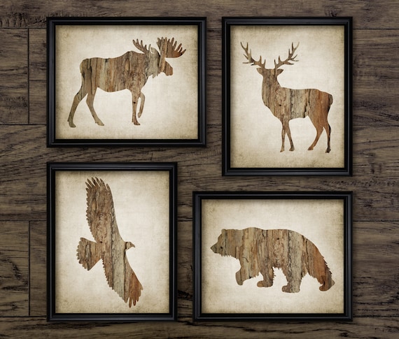 Wall Décor Home & Living Home Décor Wooden Bear Wall Decor Rustic Bear ...