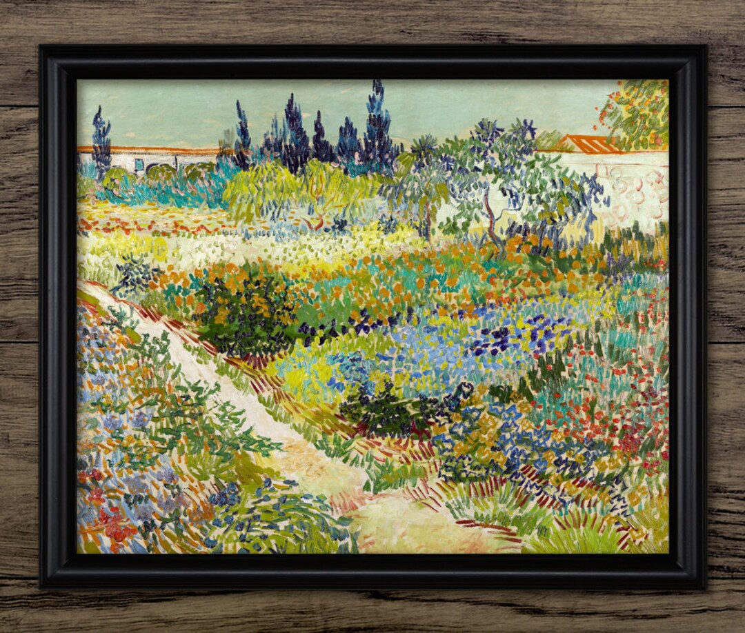 The Garden at Arles Wall Art, 1888 Vincent Van Gogh Painting ...