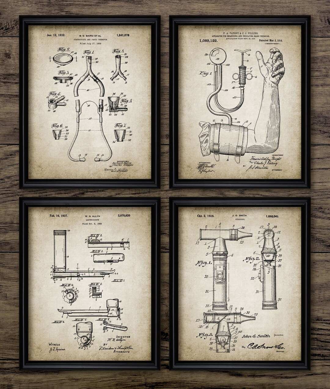 Doctor Wall Art Set of 4, Printable Medical Healthcare, Medical ...