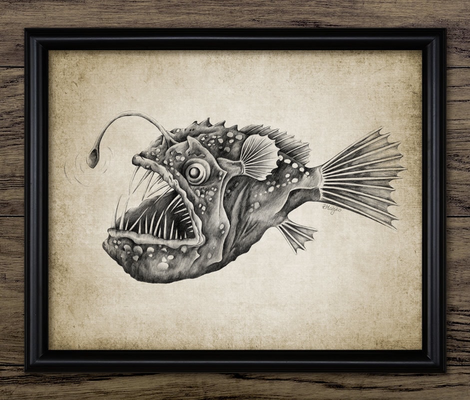 Angler Fish Painting
