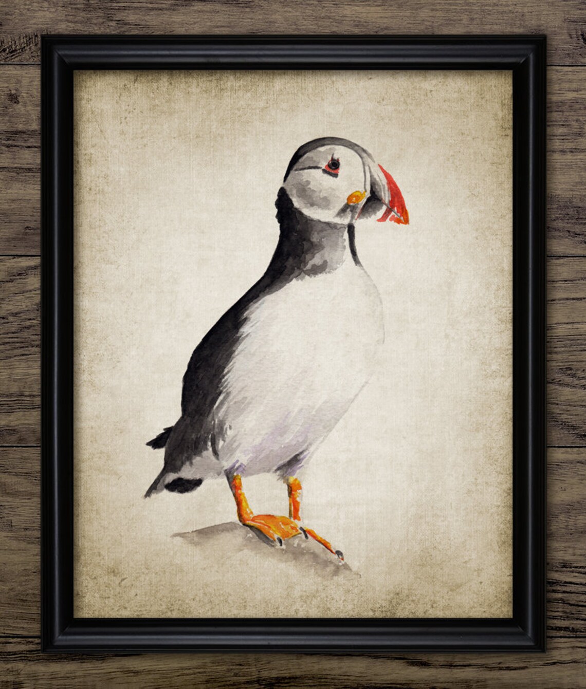 Puffin Watercolor Painting, Printable Puffin Painting, Puffin Bird ...
