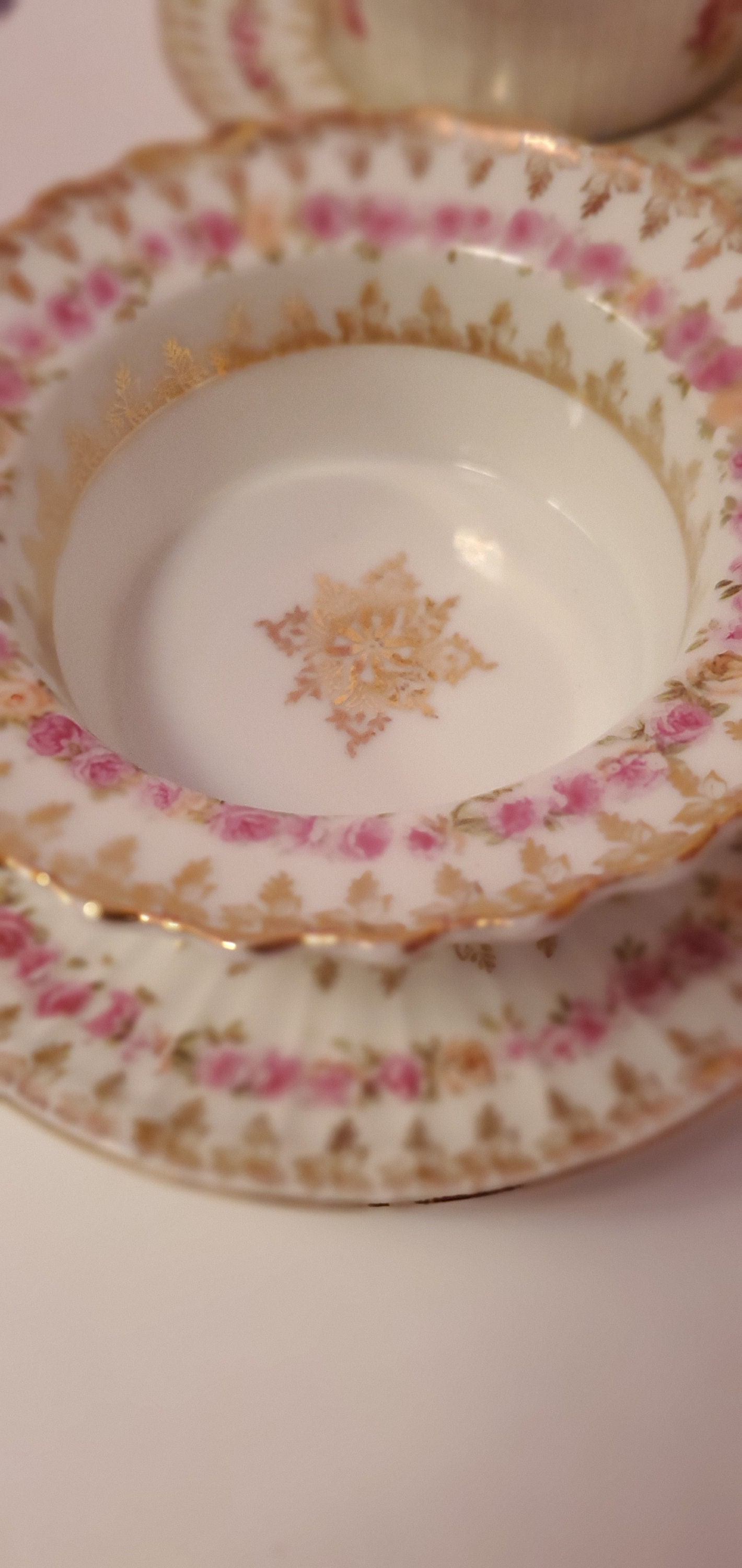 6 Victorian Custard Flan Cups Ruffle Edge Floral - Etsy