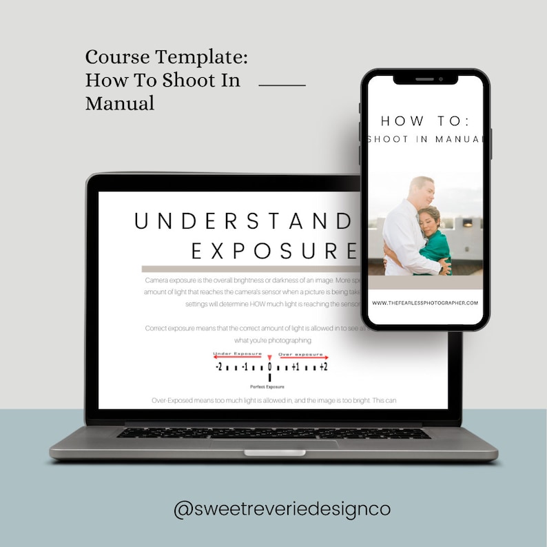 Mastering Manual Mode Photography Course, Photography Course & Template ...