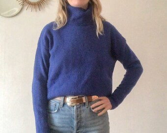 Royal Blue Sweater | Etsy