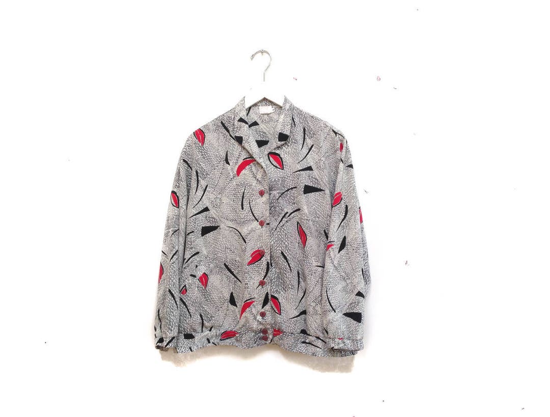 Vintage 80s ALIA Jacket / 80s Saved by the Bell Normcore Jacket / Artsy ...