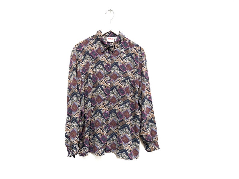Vintage All Over Print Geometric Pattern Shirt / Unisex - Etsy Canada