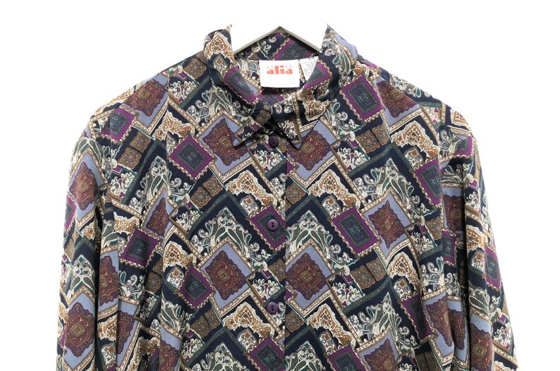 Vintage All Over Print Geometric Pattern Shirt / Unisex - Etsy Canada