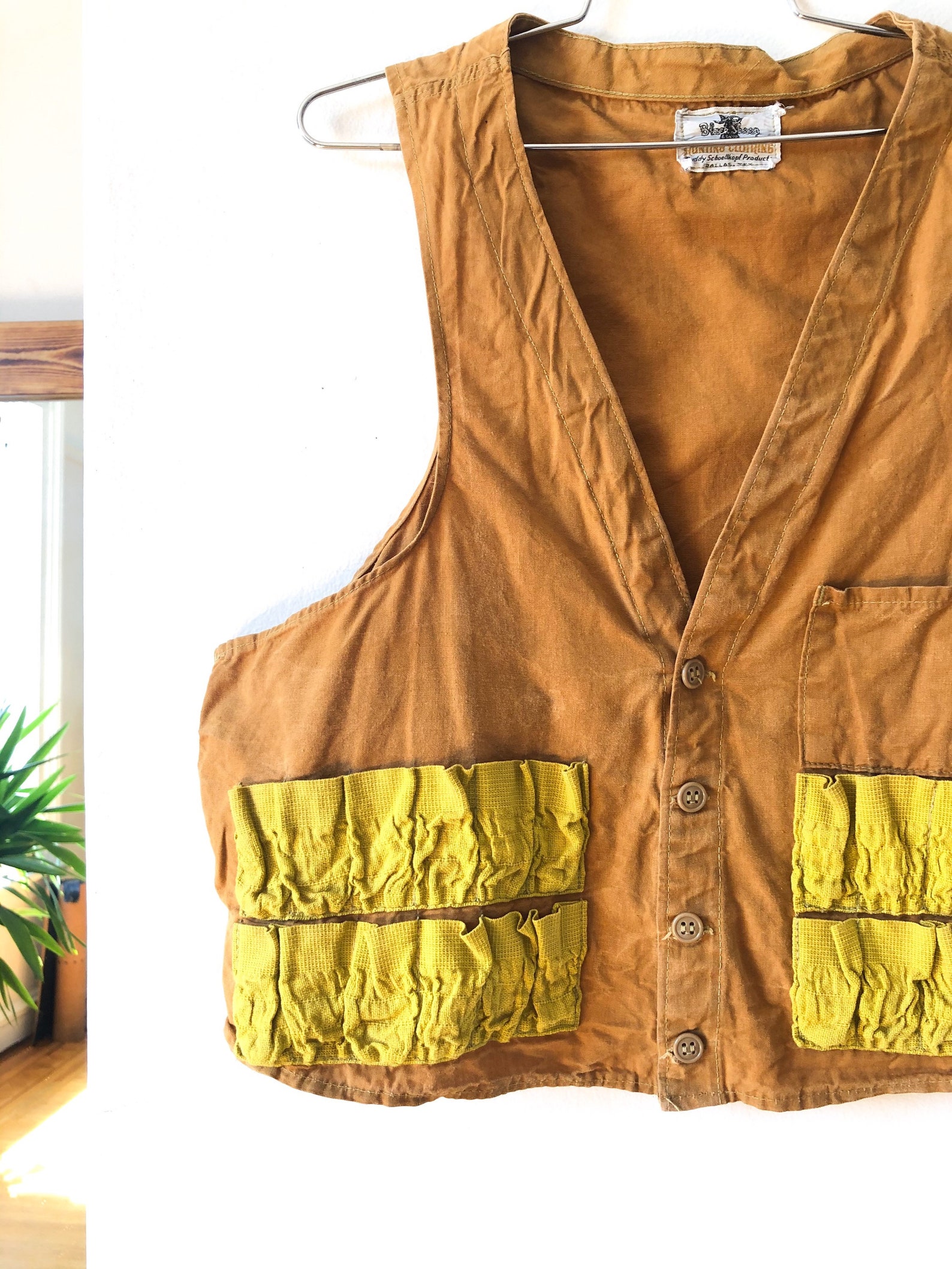Vintage Rust Brown Cotton Canvas Fisherman’s Hunting Vest - Etsy