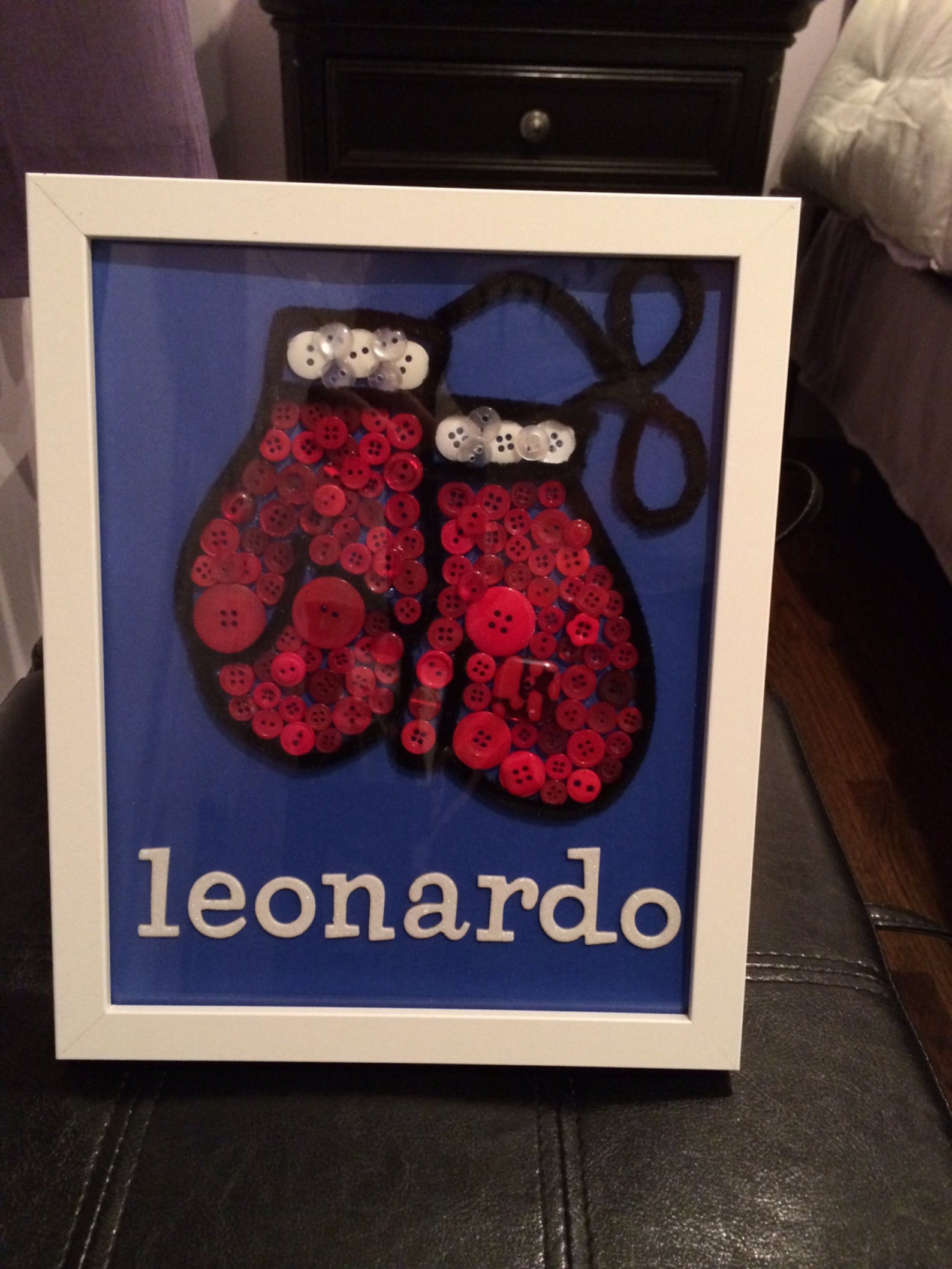 Sports Themed Button Art (personalized) - Etsy