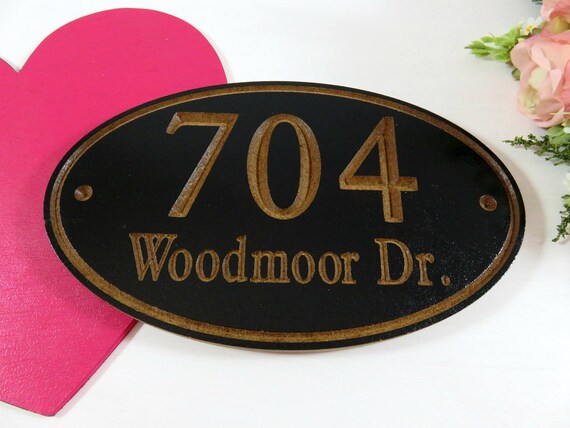Personalized Address Carved Address Sign Location Sign | Etsy