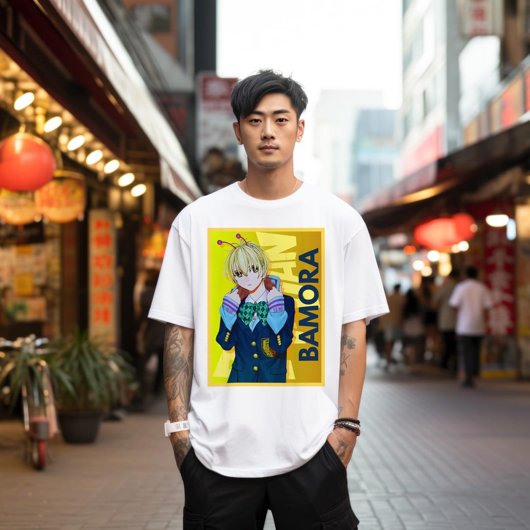Anime Dandadan Bamora Character Portrait T-shirt | Anime Girl ...