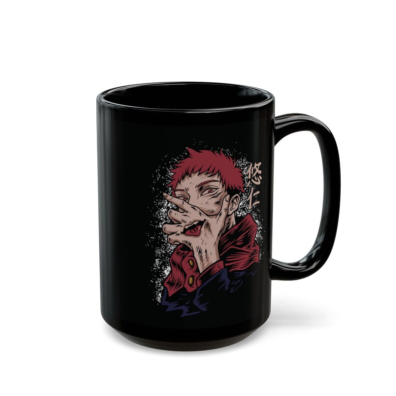 Anime Sukuna Yuji Itadori JJK Japanese Manga Black Mug for Coffee ...