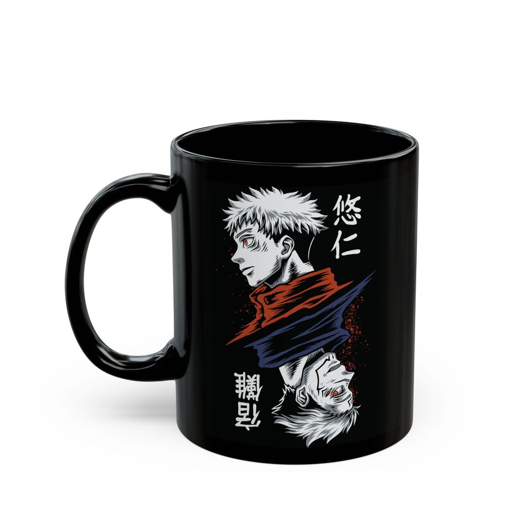 Anime Sakuna Yuji Itadori JJK Japanese Manga Black Mug - Perfect for ...