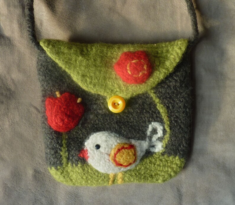 Felted Crochet Purse Pattern - Etsy