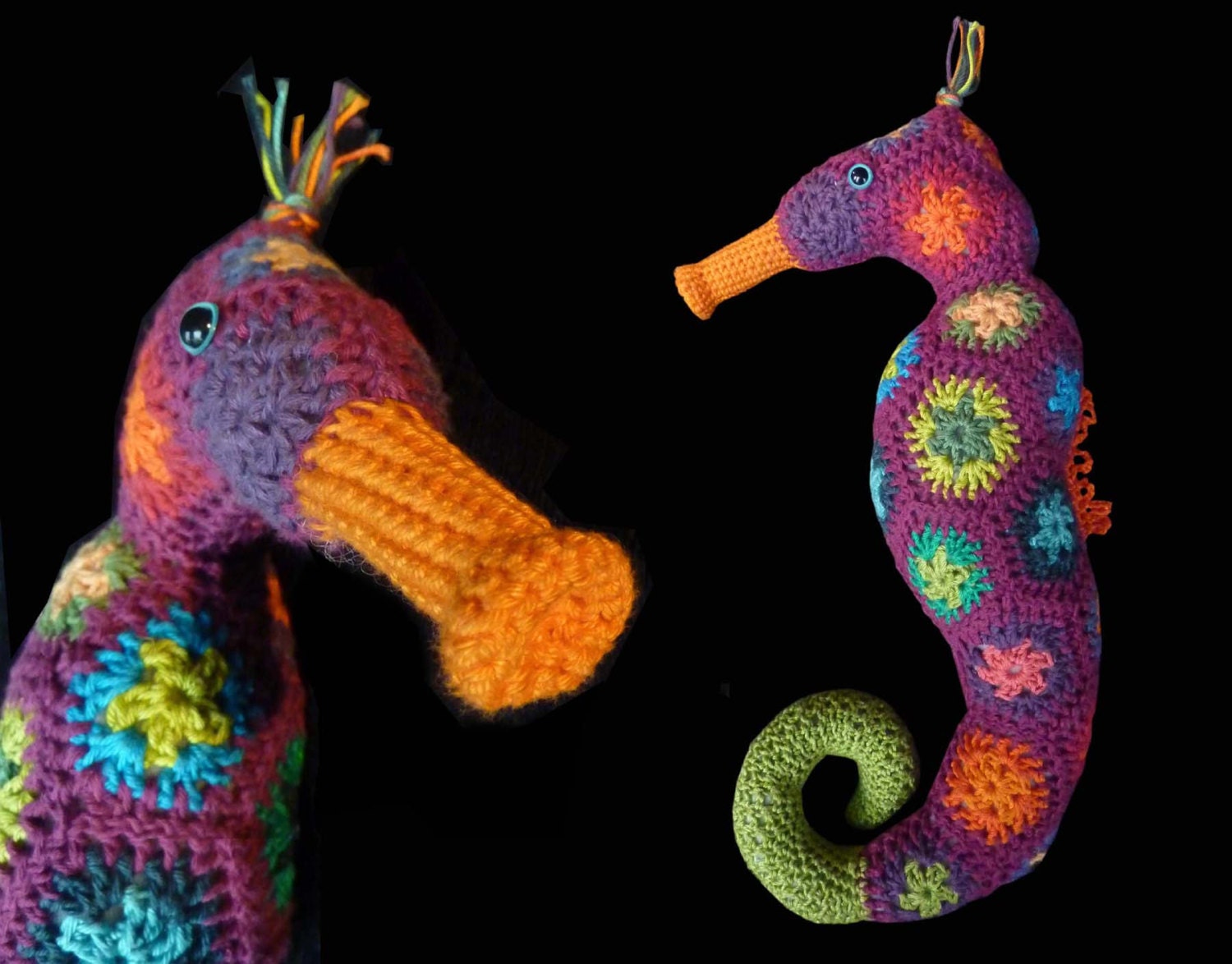 Seahorse Amigurumi Crochet Pattern, PDF Instructions, 001 - Etsy