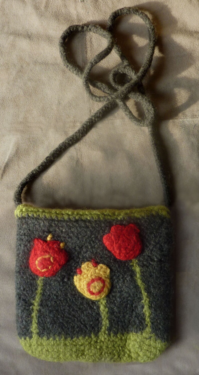 Felted Crochet Purse Pattern - Etsy