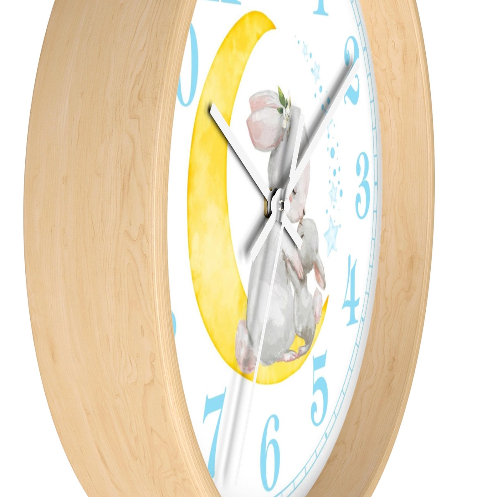 Sweet Dreams Bunny Nursery 10 Wall Clock More Color - Etsy
