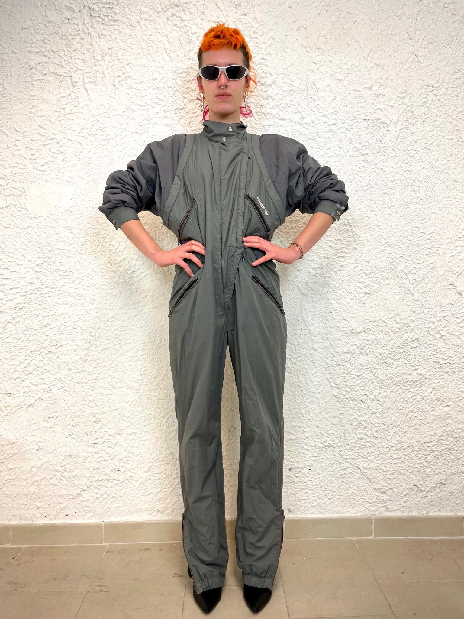 Adidas 90S Vintage Adidas Overalls Racing Suit Size S M, 46% OFF