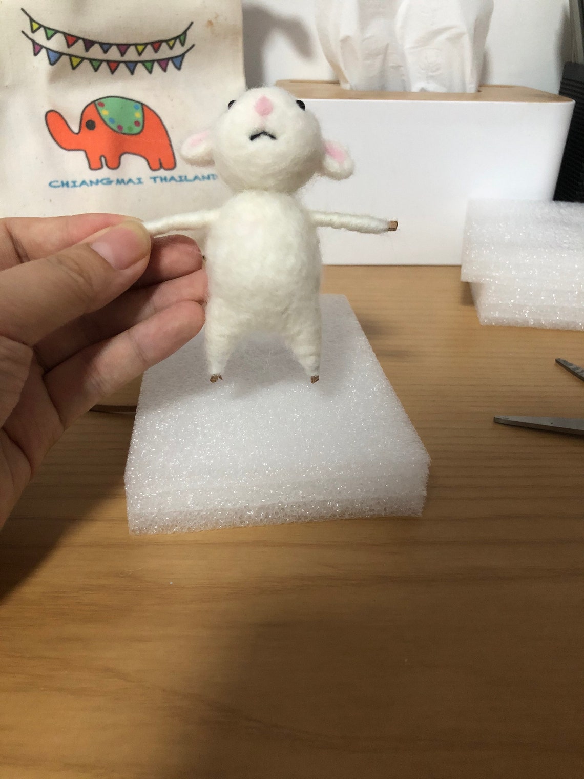 Pdf-how to DIY Needle Wool Felt Super Cute Mouse Needle Felt Kit ...