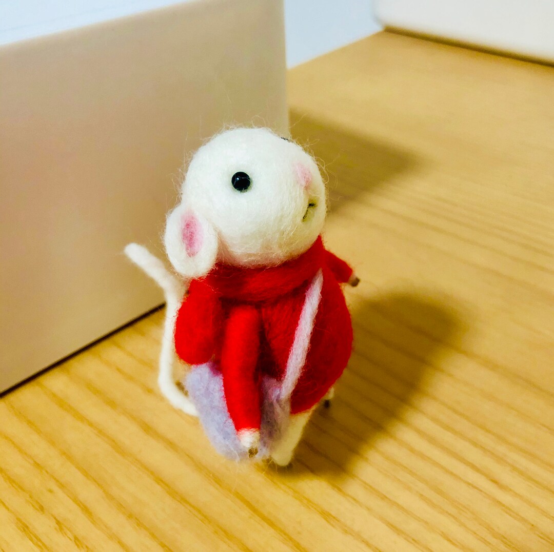 Pdf-how to DIY Needle Wool Felt Super Cute Mouse Needle Felt Kit ...