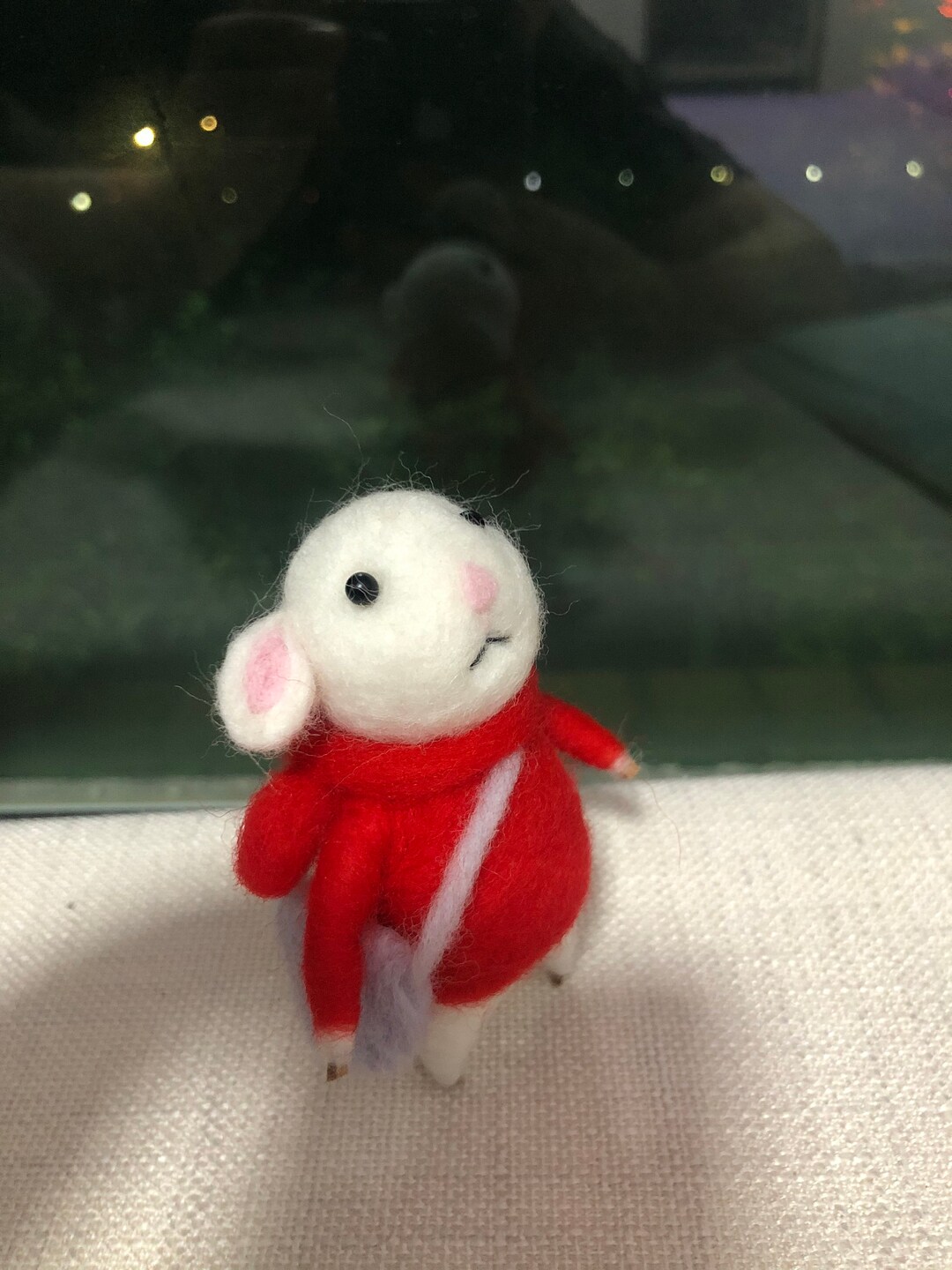 Finished Felt Kit/super Cute Mice/red Mice/perfect Gift - Etsy
