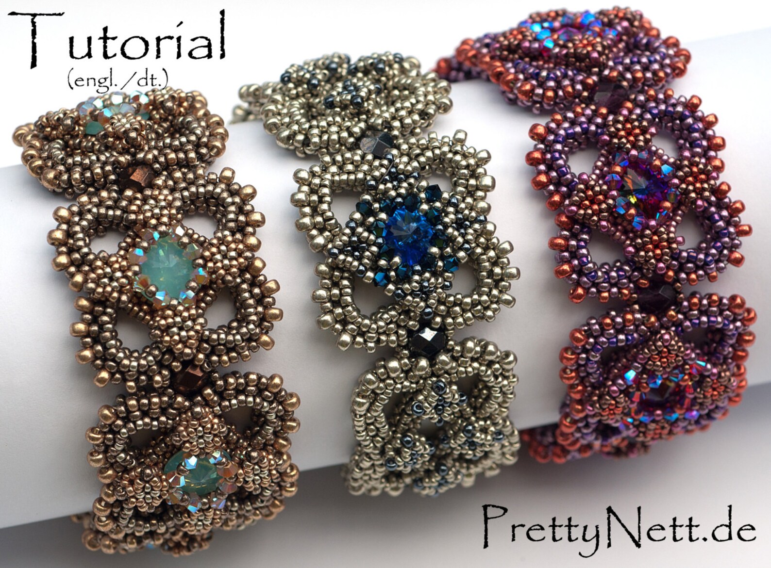 Beading Pattern - Beading Tutorial for Bracelet "carré Renaissance" - Etsy