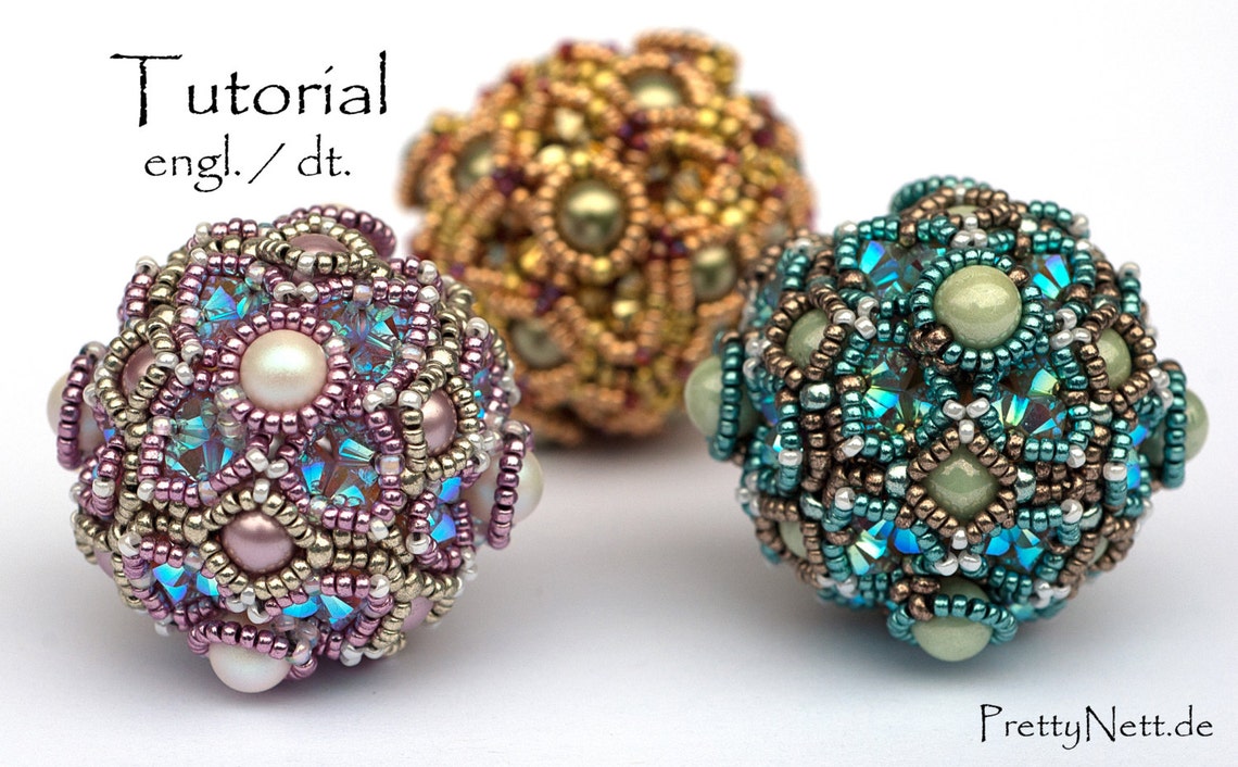 Beading Pattern - Beading Tutorial for Pendant "sabine" - Etsy