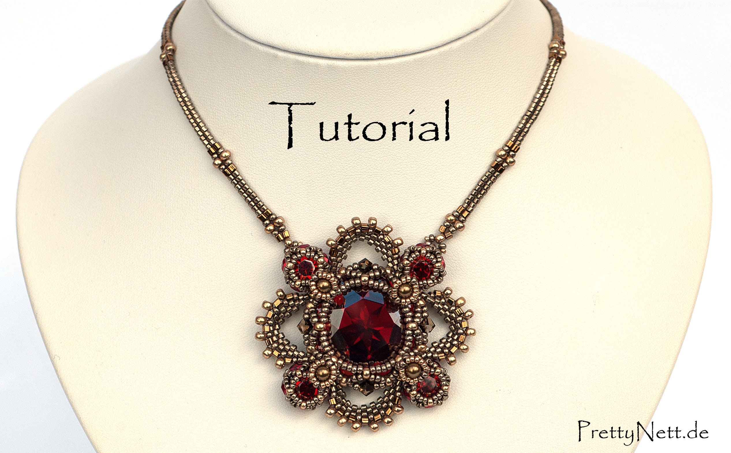 Beading Pattern - Beading Tutorial for Pendant "royal Clover" - Etsy