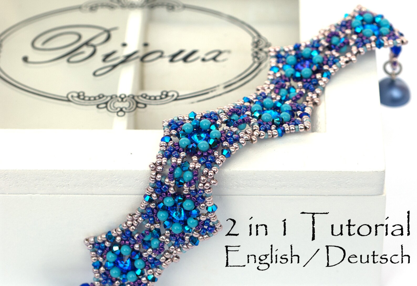 Beading Pattern - 2 in 1 Beading Tutorial Necklace - Choker - Bracelet ...