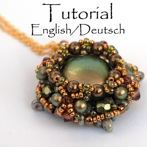 Tutorial Lulu Pendant Beading Tutorial Beading Pattern | Etsy