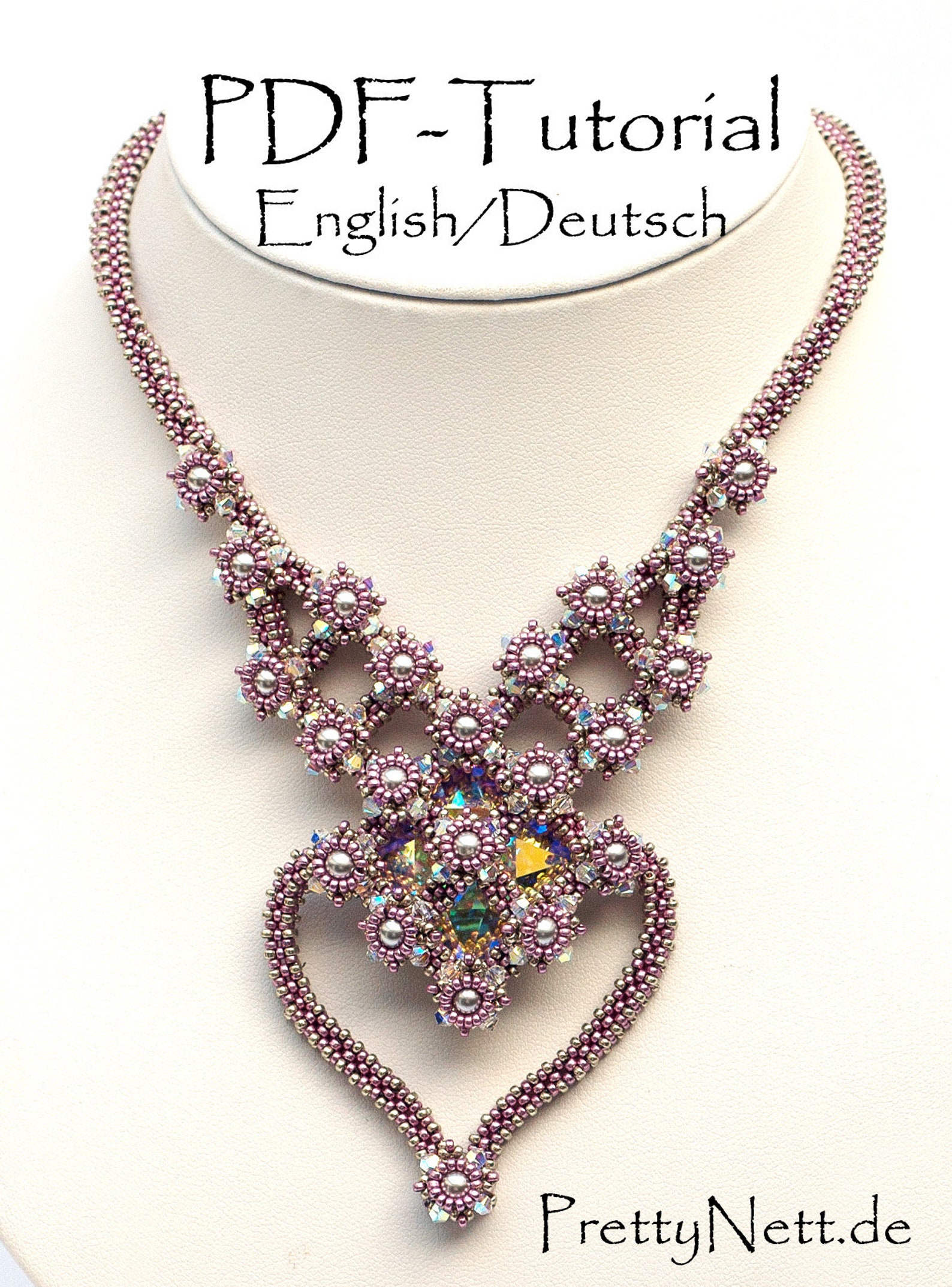 Beading Pattern - Beading Tutorial for Necklace "lady Malvasia" - Etsy