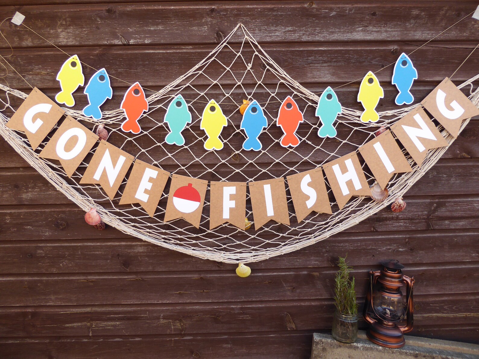 Gone Fishing Banner the Big One Fishing Birthday Fishing - Etsy