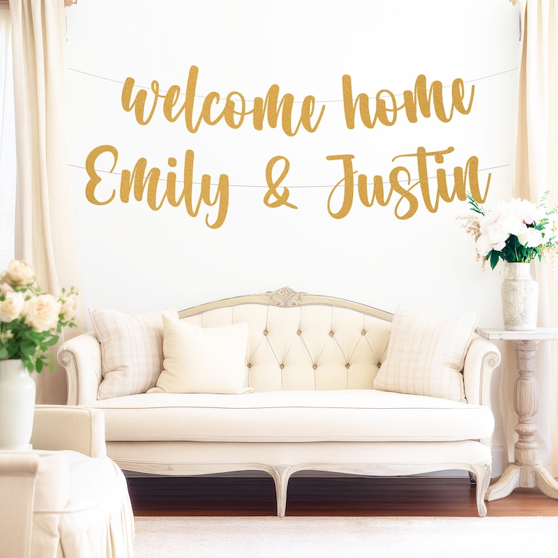 Welcome home military personalized banner - Etsy.de