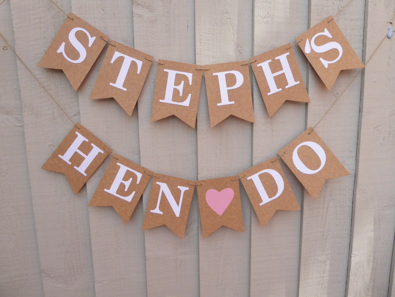 Hen Do Bunting Personalised Bride to Be Hen Party Banner - Etsy UK