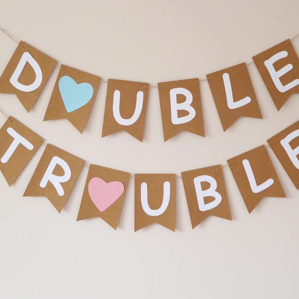 Twins Baby Shower Photo Props - Etsy