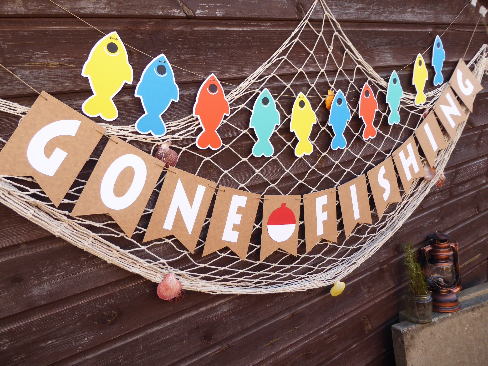 Gone Fishing Banner the Big One Fishing Birthday Fishing | Etsy