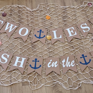 Two Less Fish in the Sea Bunting, Ocean Nautical Themed Wedding ...