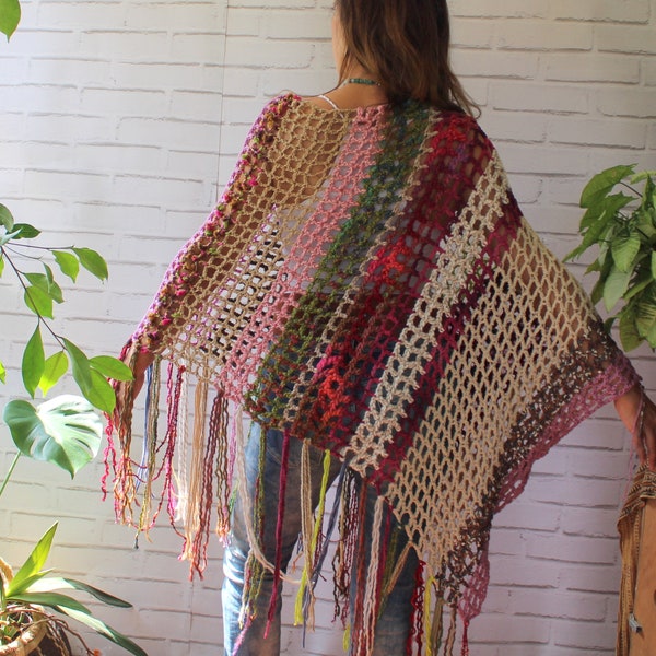 Boho Cape - Etsy
