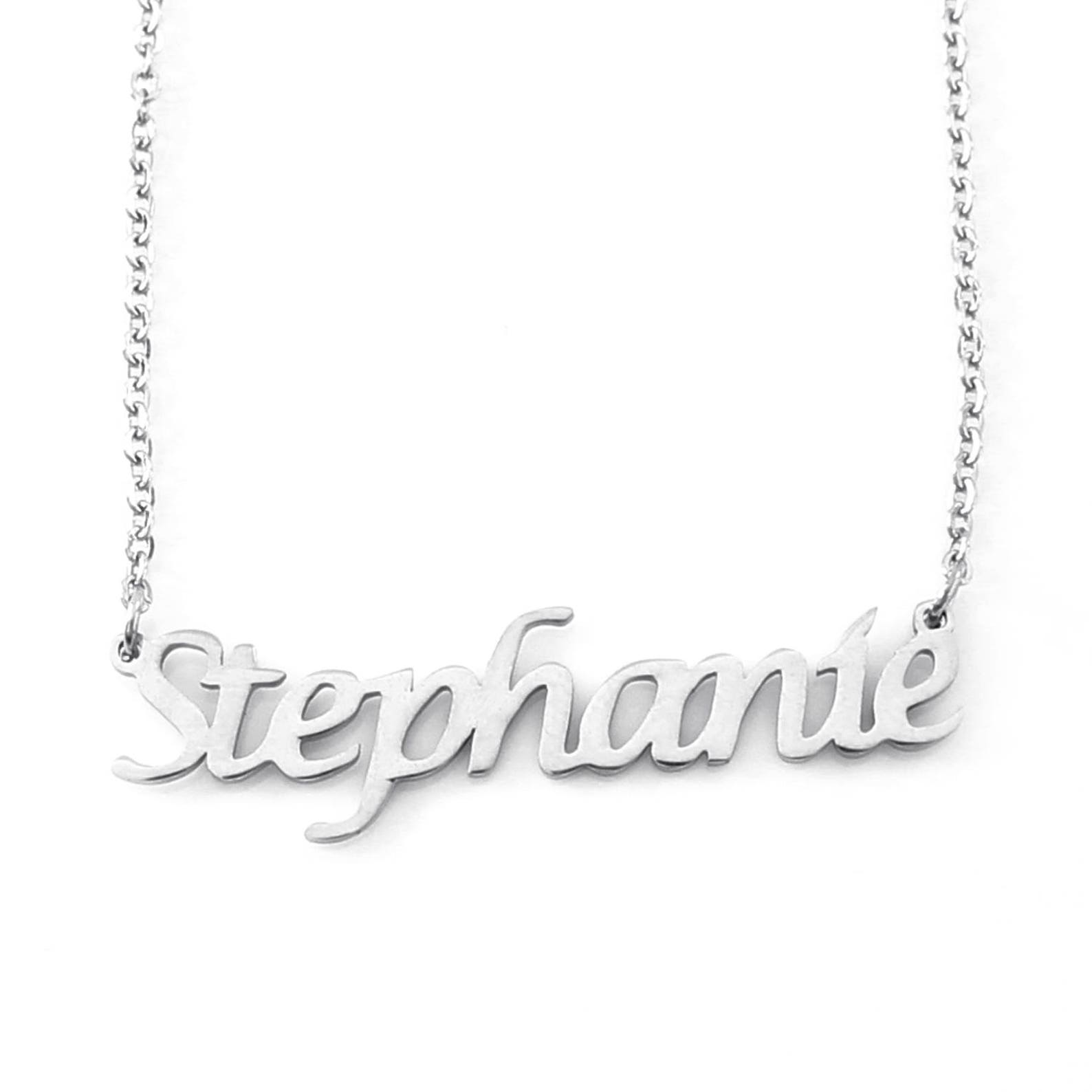 Stephanie Name Necklace Personalized Name Necklace Custom Jewelry ...